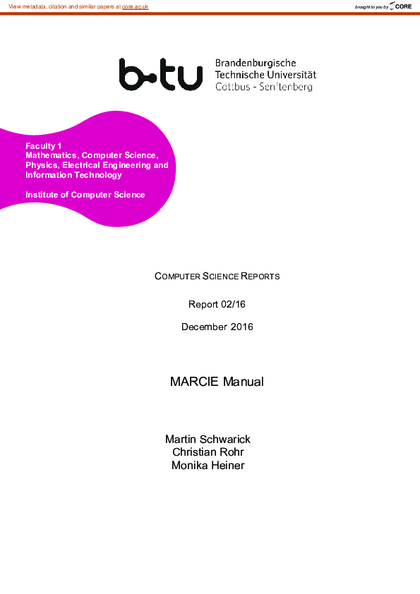 (PDF) MARCIE manual