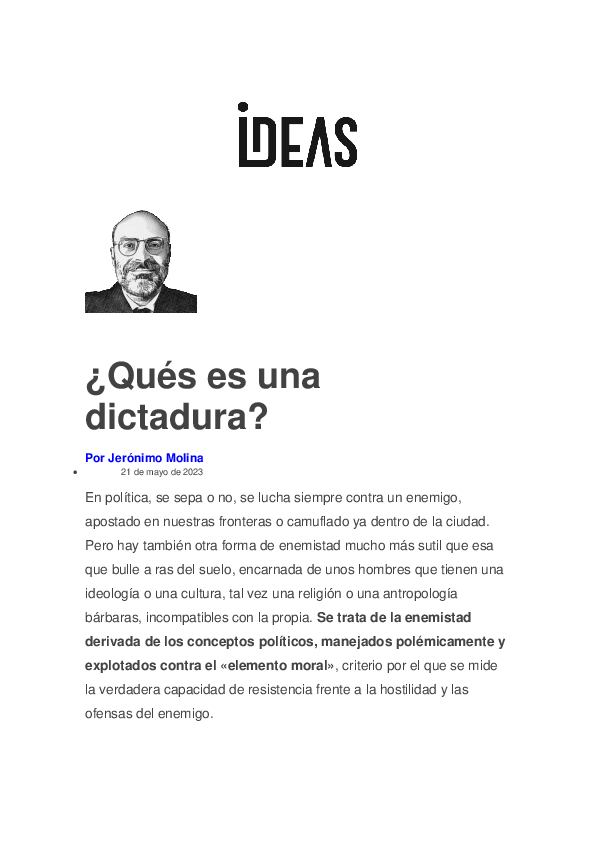 (PDF) Qué es una dictadura