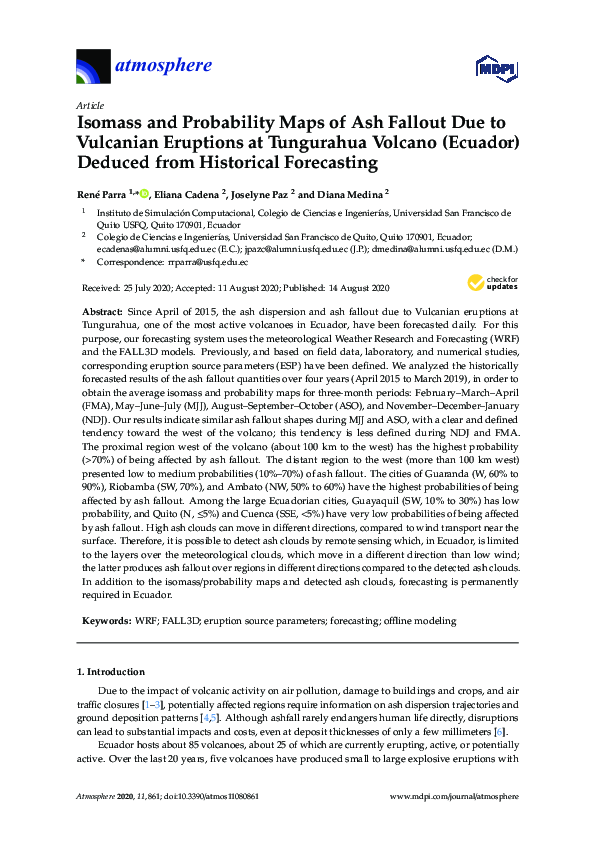 (PDF) Isomass and Probability Maps of Ash Fallout Due to Vulcanian ...