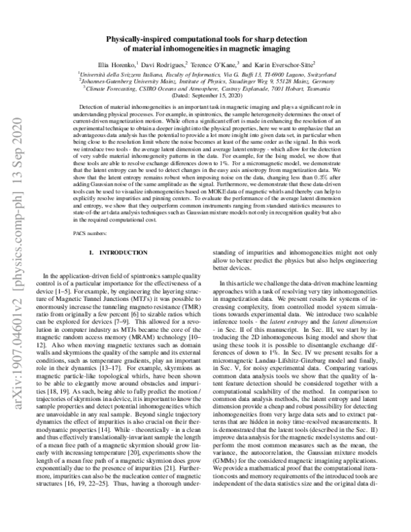 Pdf Scalable Computational Measures For Entropic Detection Of Latent Relations And Their