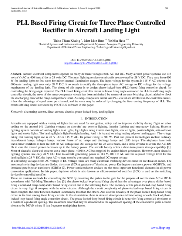 (PDF) PLL Based Firing Circuit for Three Phase Controlled Rectifier in ...