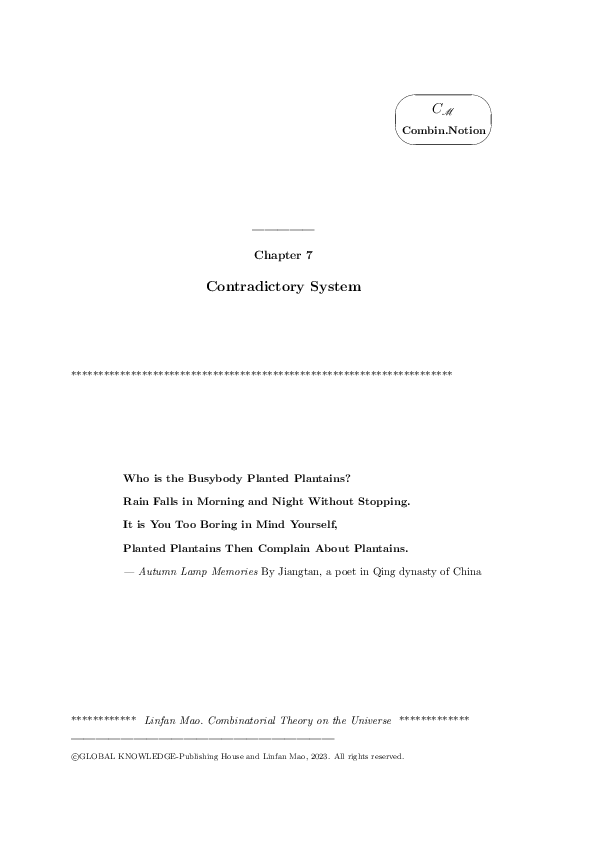 (PDF) Contradictory System