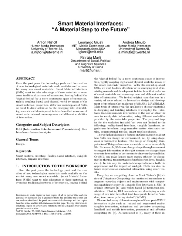 (PDF) Smart material interfaces | Leonardo Giusti - Academia.edu