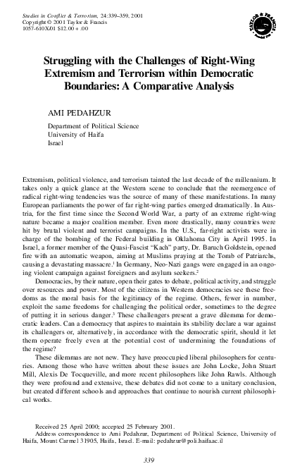 (PDF) Struggling with the Challenges of Right-Wing Extremism and ...