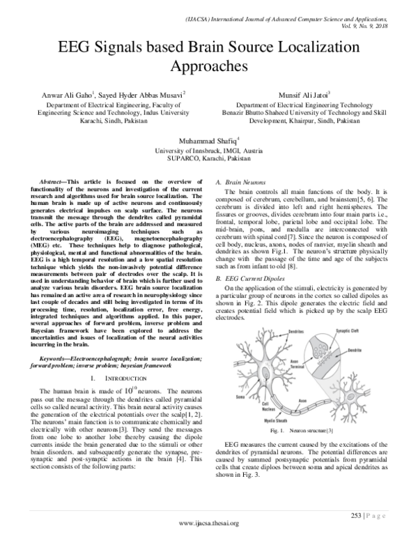 (PDF) EEG Signals based Brain Source Localization Approaches