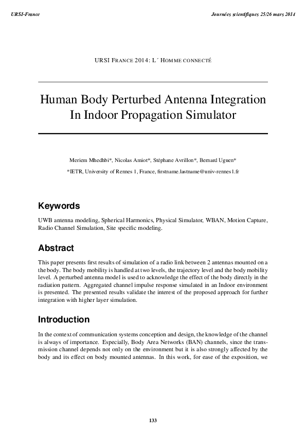 (PDF) Human body perturbed antenna integration in indoor propagation ...