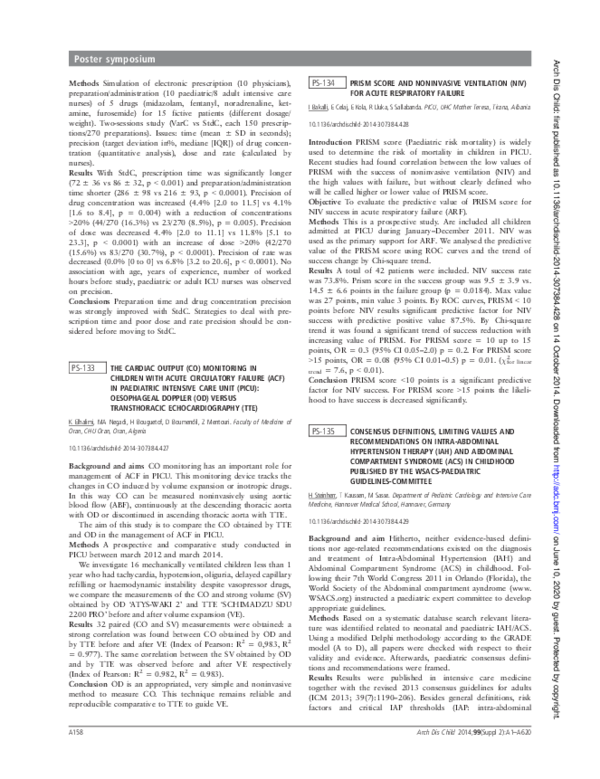 (PDF) PS-134 Prism Score And Noninvasive Ventilation (niv) For Acute ...