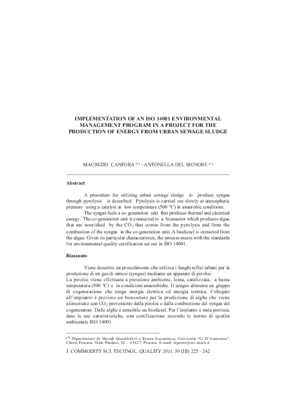 (PDF) Implementation of an Iso 14001 Environmental Management Program ...
