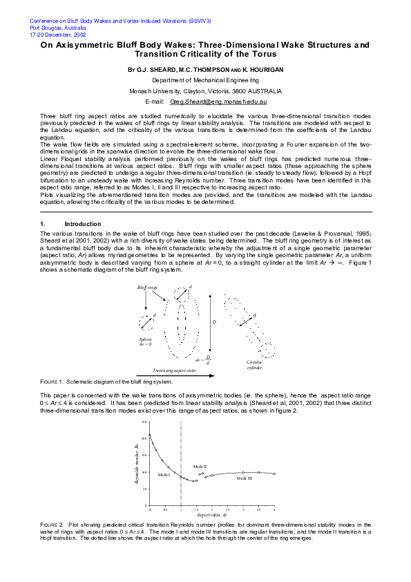 (PDF) On axisymmetric bluff body wakes: three-dimensional wake ...