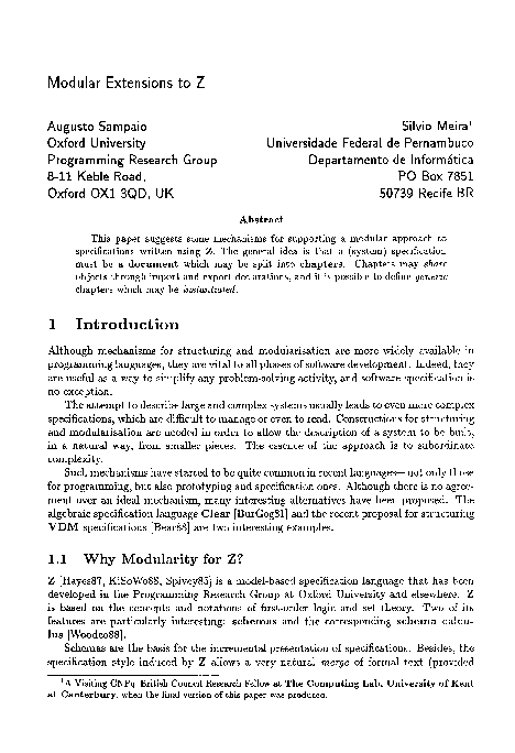 (PDF) Modular extensions to Z