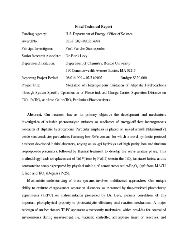 (PDF) Final Technical Report