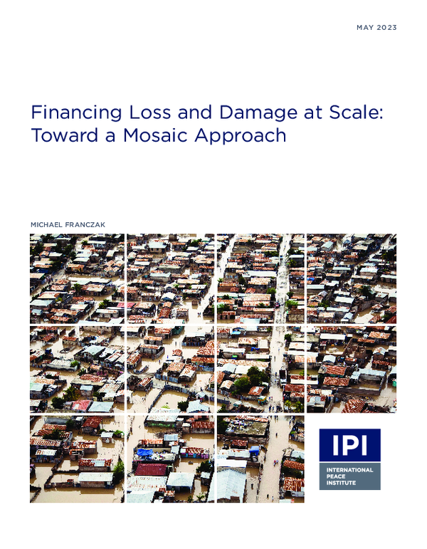 (PDF) Financing Loss and Damage at Scale: Toward a Mosaic Approach