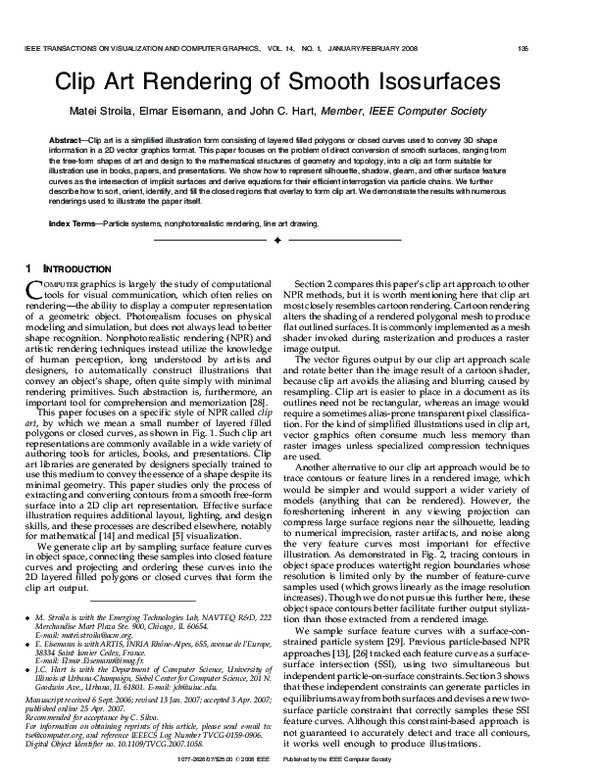 (PDF) Clip Art Rendering of Smooth Isosurfaces
