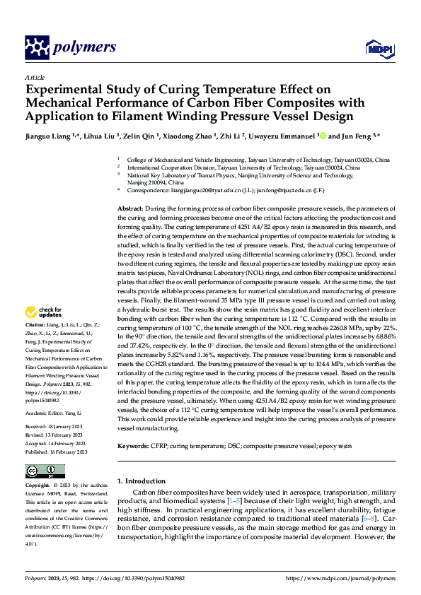 (PDF) Experimental Study of Curing Temperature Effect on Mechanical ...