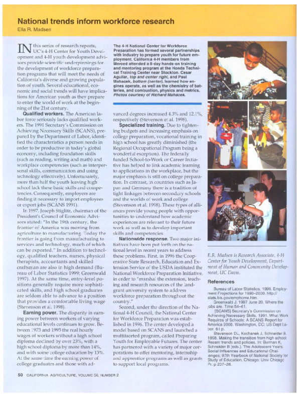 (PDF) National trends inform workforce research