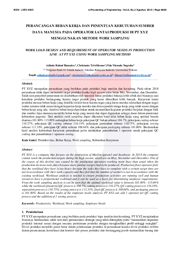 (PDF) Perancangan Beban Kerja Dan Penentuan Kebutuhan Sumber Daya ...