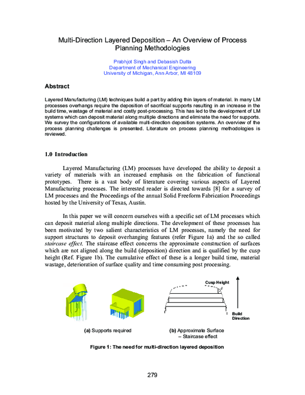 (PDF) Multi-Direction Layered Deposition – An Overview of Process ...