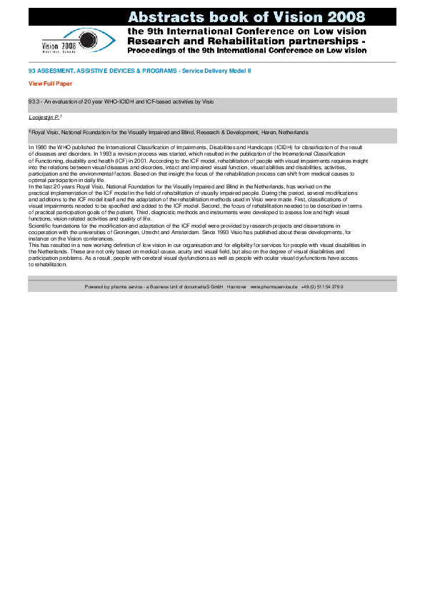 (PDF) Visual Profile:The application and adaptation of the ...