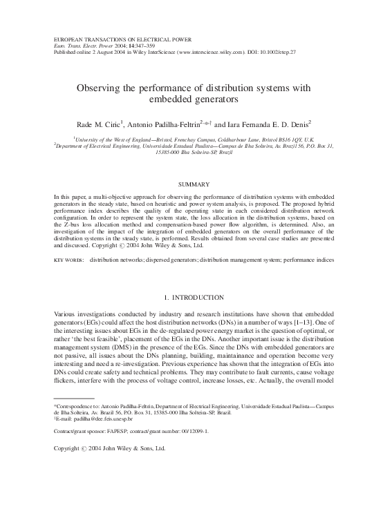Pdf Observing The Performance Of Distribution Systems With Embedded