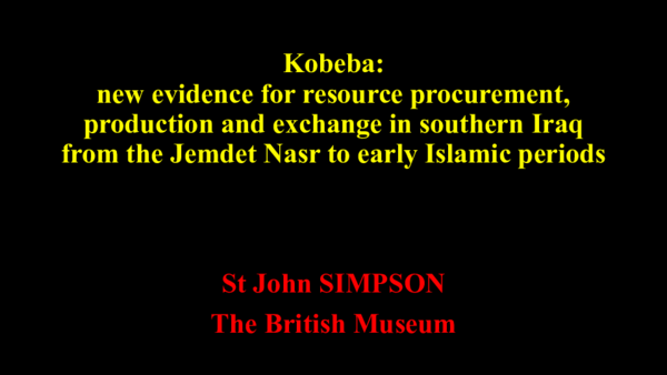 (PDF) Kobeba: new evidence for resource procurement, production and ...