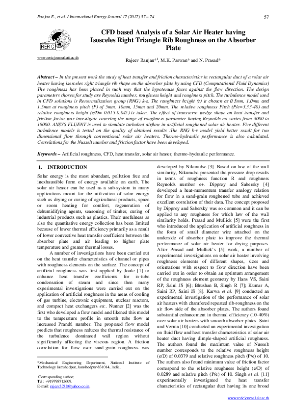 (PDF) CFD Analysis of Thermal Performance in Isosceles Right Triangle ...
