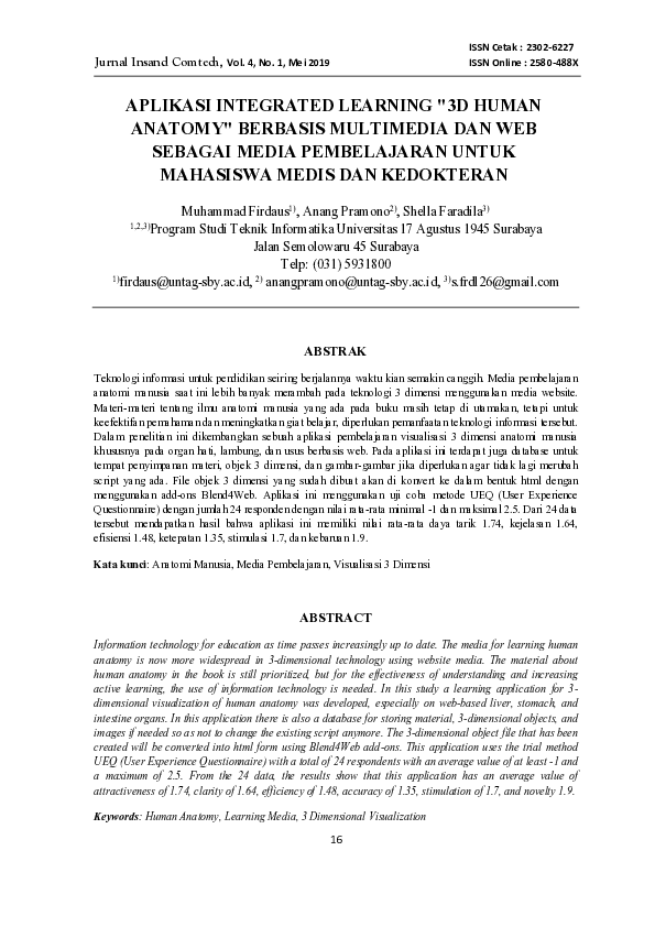(PDF) Aplikasi Integrated Learning "3D Human Anatomy" Berbasis ...