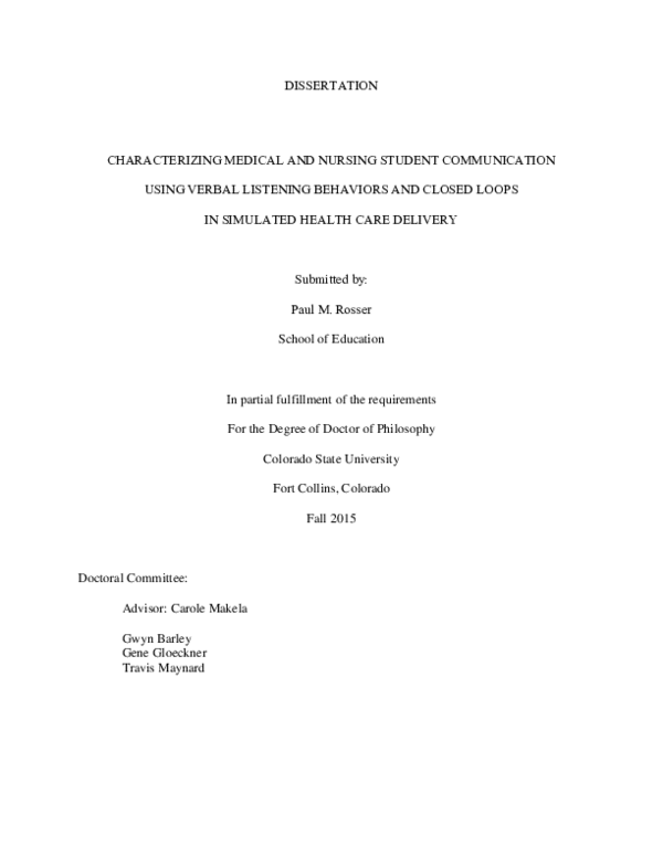 (PDF) DISSERTATION CHARACTERIZING MEDICAL AND NURSING STUDENT ...