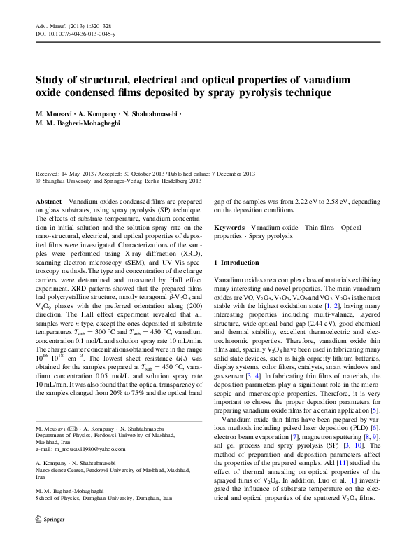 (PDF) A study of structural, electrical, and optical properties of low-pressure chemical vapor ...