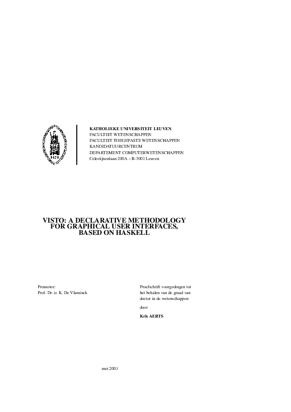 (PDF) VISTO: a declarative methodology for graphical user interfaces, based on Haskell | Kris ...