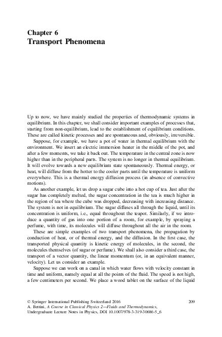 (PDF) Transport Phenomena
