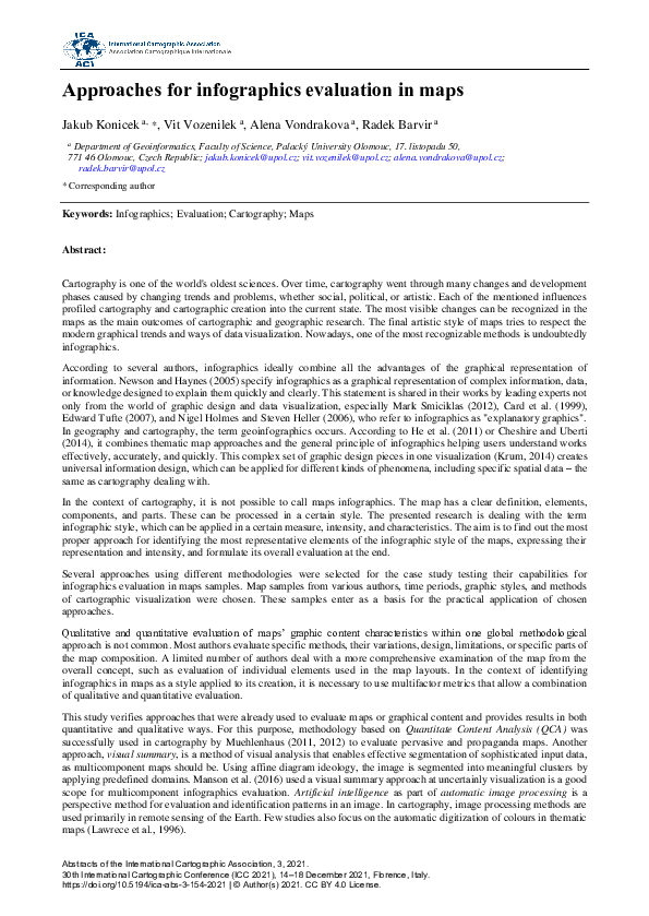 (PDF) Approaches for infographics evaluation in maps