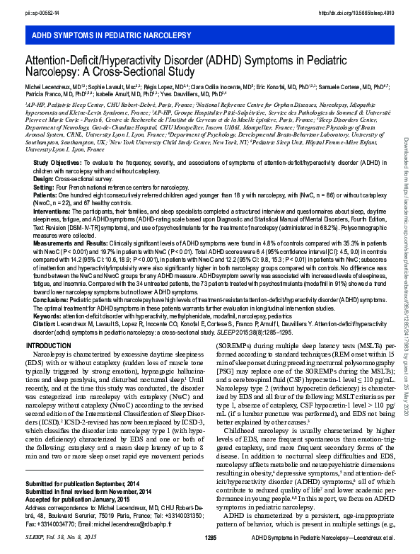 (PDF) Attention-Deficit/Hyperactivity Disorder (ADHD) Pharmacological ...