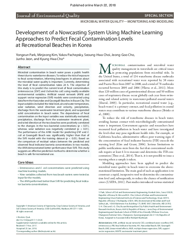 (PDF) Development of a Nowcasting System Using Machine Learning ...