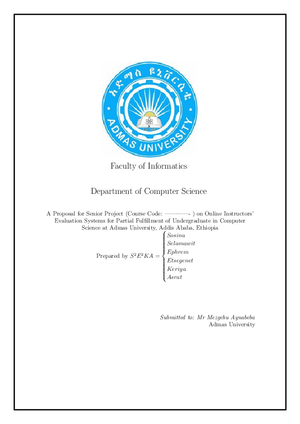 (PDF) Faculty of Informatics Department of Computer Science