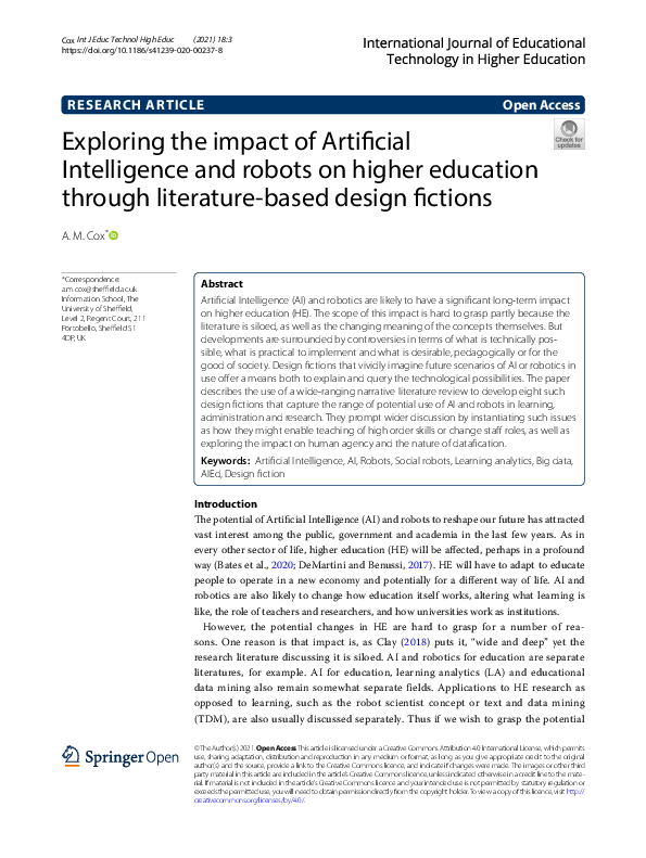 (PDF) The development of a collection of design fictions about ...