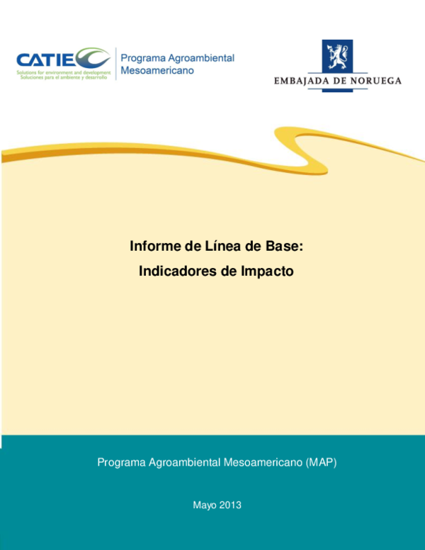 (PDF) Informe de línea de base : indicadores de impacto