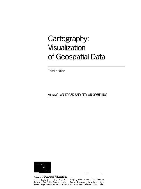 (PDF) Cartography: visualization of geospatial data
