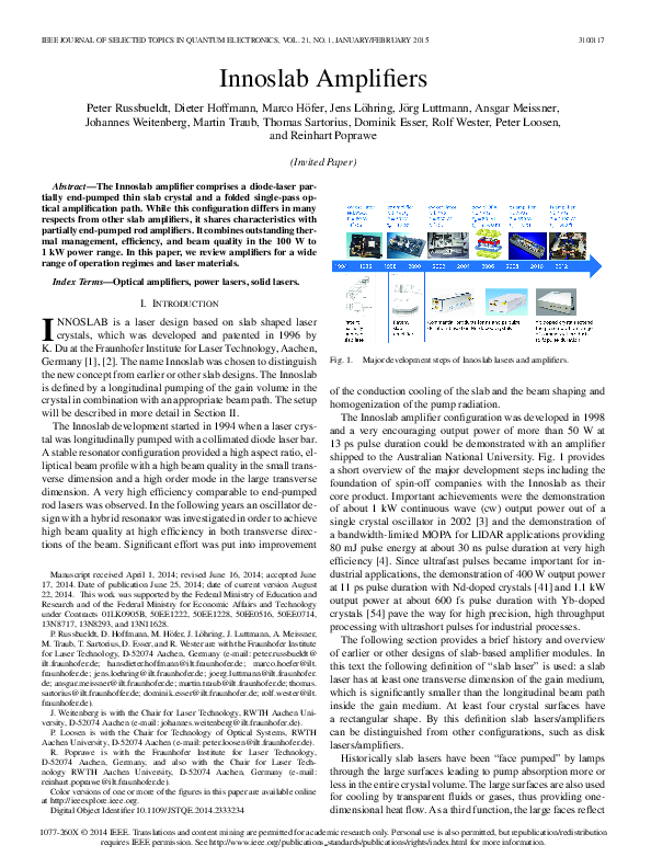 (PDF) Innoslab Amplifiers