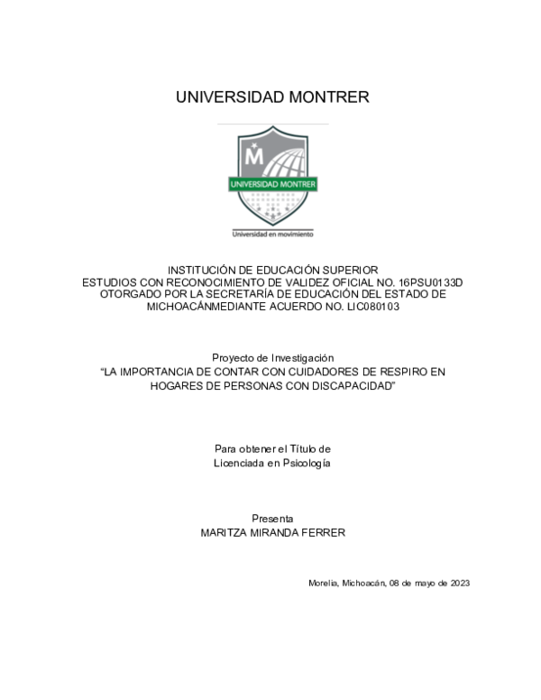 (PDF) Maritza Miranda Tesis Licenciatura en Psicología
