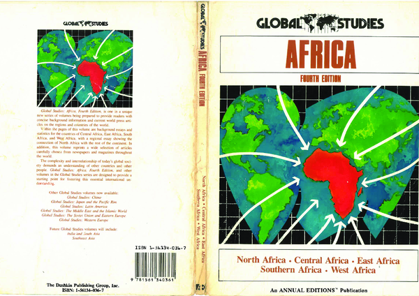 (PDF) AFRICA GLOBAL STUDIES FOURTH EDITION