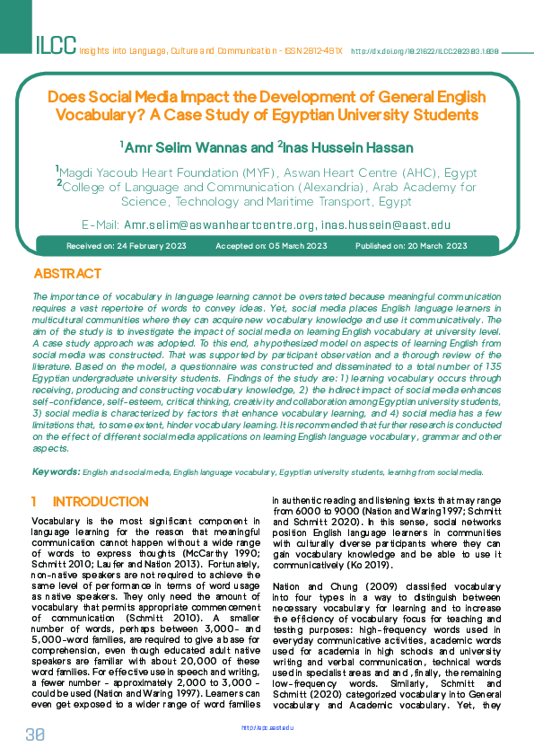 (PDF) Does Social Media Impact the Development of General English ...