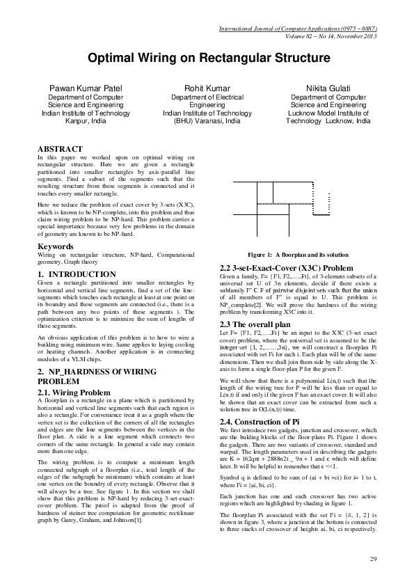 (PDF) Optimal Wiring on Rectangular Structure