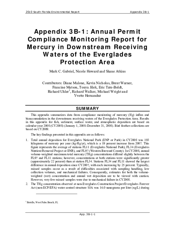 (PDF) Appendix 3B-1: Annual Permit Compliance Monitoring Report for ...