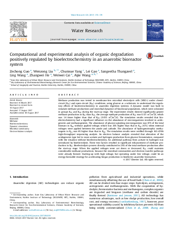 (PDF) Computational and experimental analysis of organic degradation positively regulated by ...