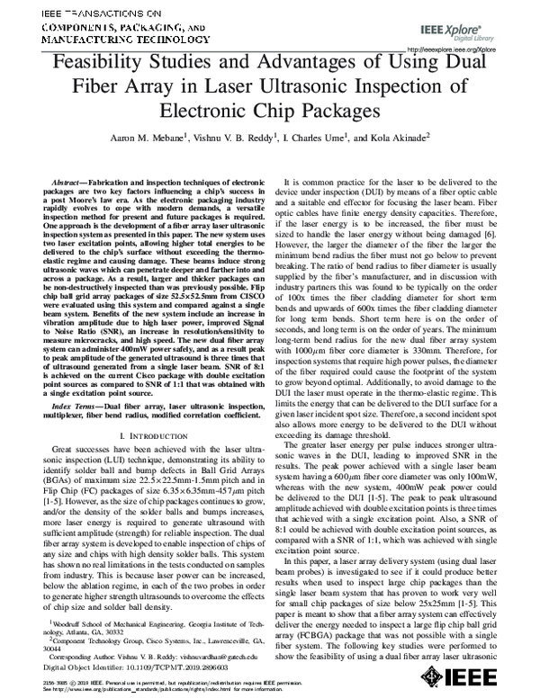 (PDF) Feasibility Studies and Advantages of Using Dual Fiber Array in ...