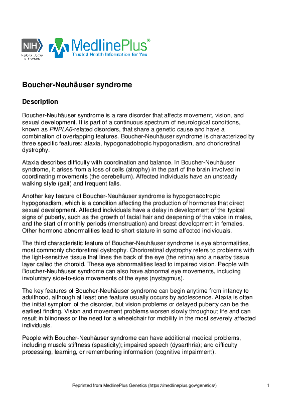 (PDF) Síndrome de Boucher-Neuhäuser