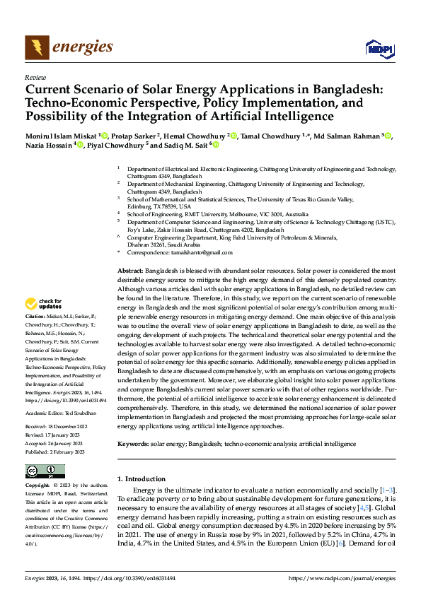 Current Scenario Of Solar Energy