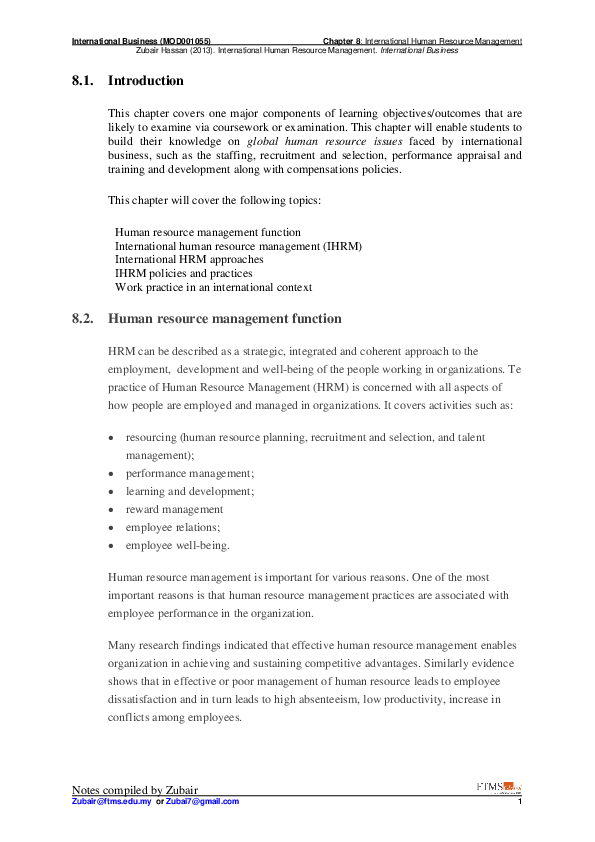 (PDF) The Human Resources Management Function | Kayode Olowookere ...