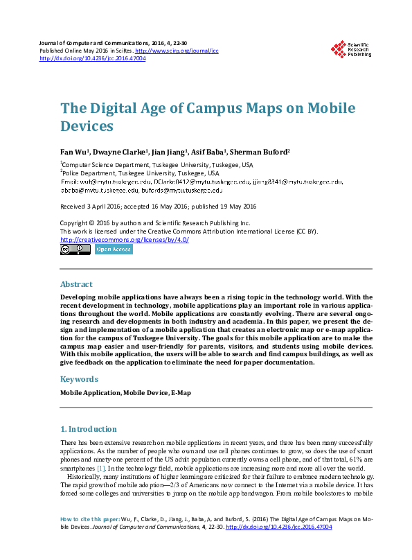 (PDF) The Digital Age of Campus Maps on Mobile Devices