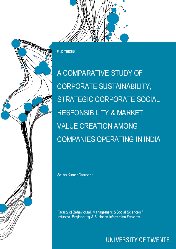 (PDF) A comparative study of corporate sustainability, strategic corporate social responsibility ...